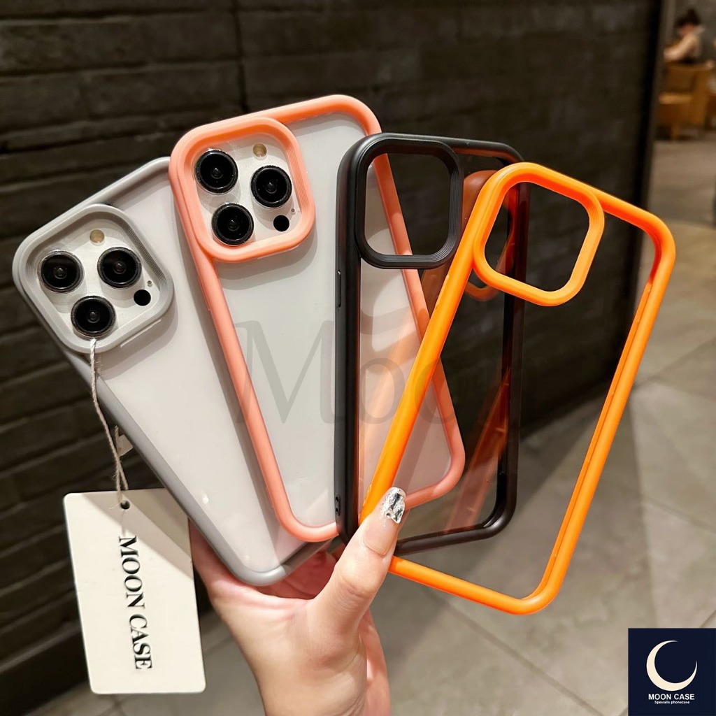Jual New !! Acrylic Color Case For IPhone 11 12 13 14 15 16 Plus Pro ...
