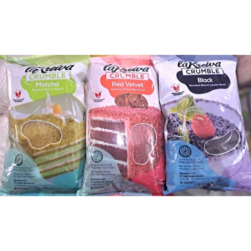 Jual LA KREIVA CRUMBLE 250GR / TOPPING TABURAN DONAT KUE CAKE COOKIE ...