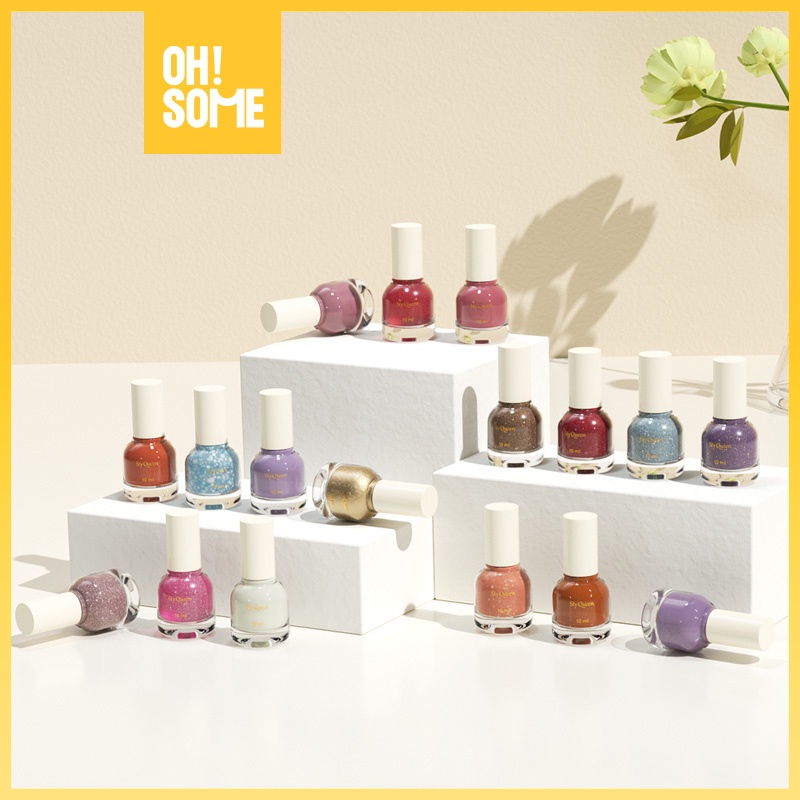Jual OHSOME-Styqueen Water-based Nail Polish/Rippeable Pewarna kutek ...