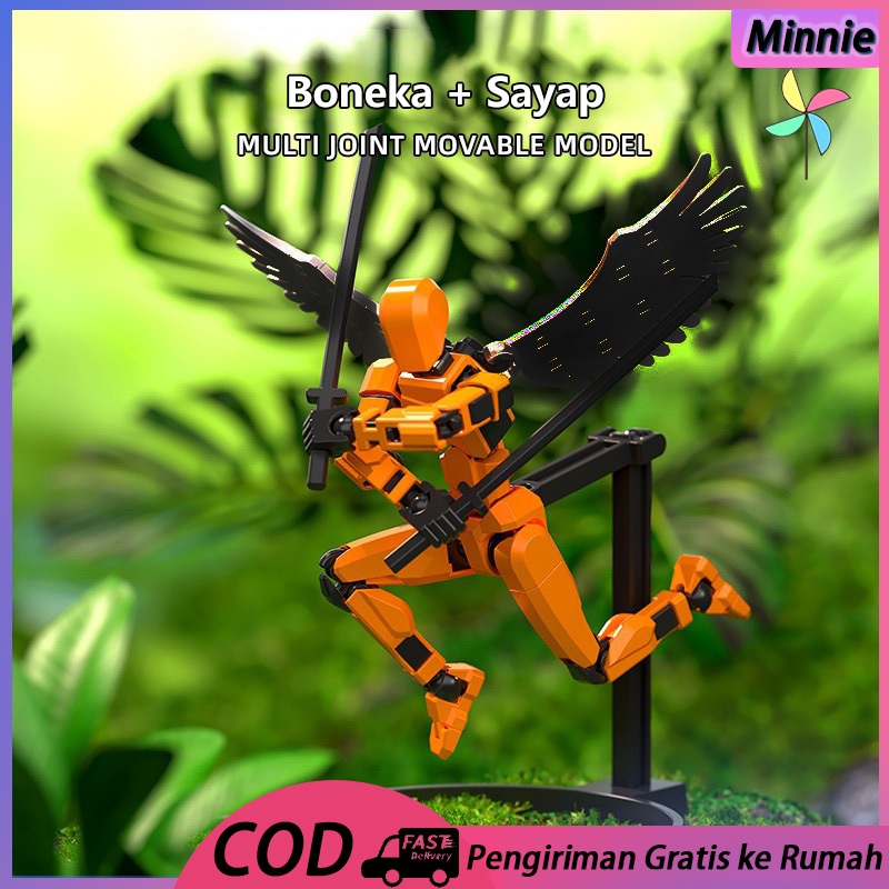 Jual 3D Printing Dummy Block Doll Handmade Lucky Action Figure Dummy 13 ...