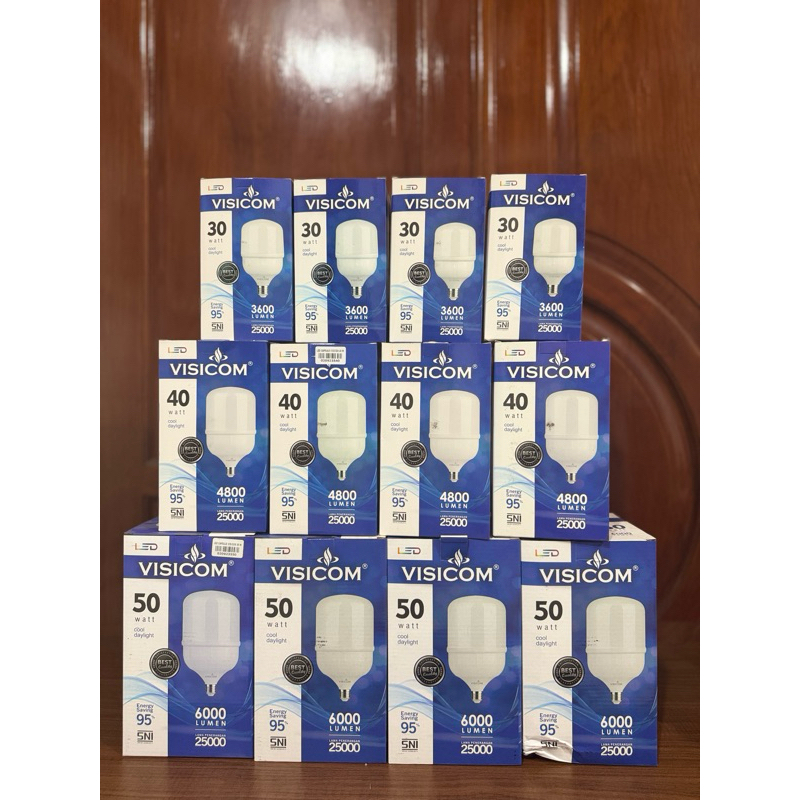 Jual LAMPU LED CAPSULE VISICOM 30W/40W/50W PUTIH E27 | Shopee Indonesia