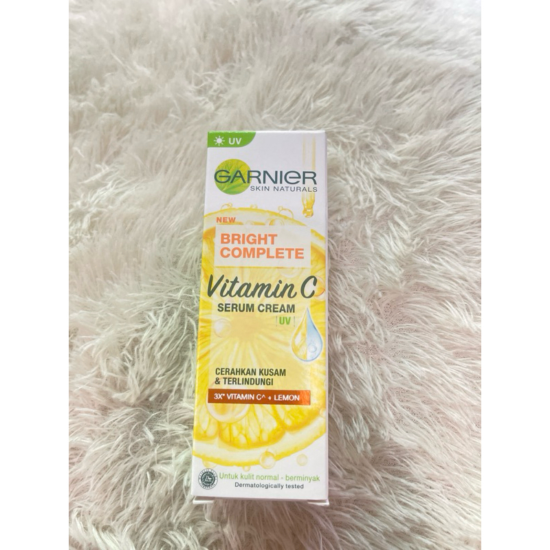 Jual Garnier Bright complete Vitamin C Serum Cream UV 20ml | Shopee Indonesia