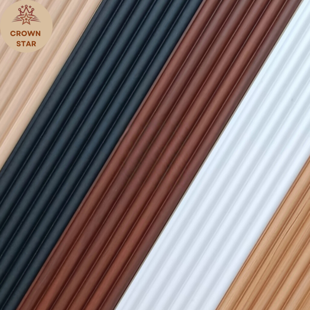 Jual Crown Star - (Paket 5 Batang) WPC Wall Panel 3D Model Bulat 145cm ...