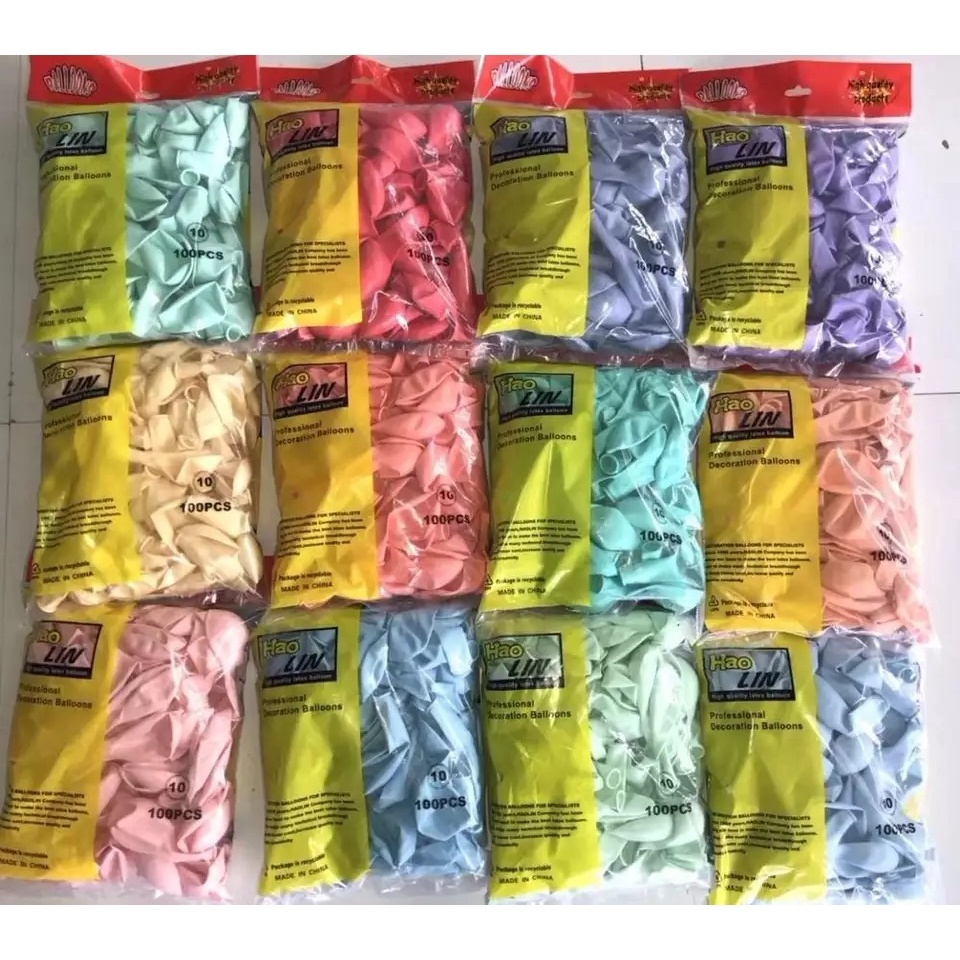 Jual ( 100 Pcs / 12" ) Grosir Balon Macaron 12 Inch / Balon Pastel ...