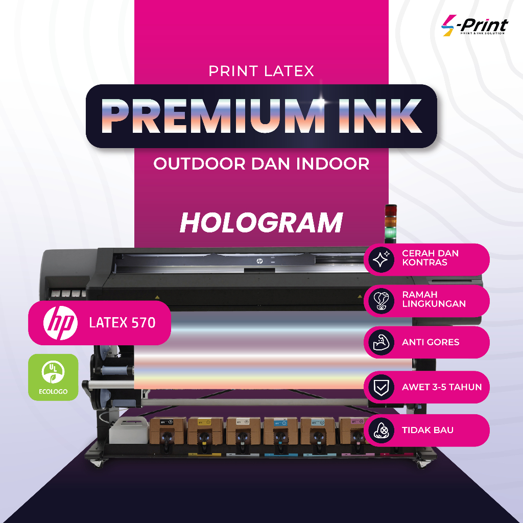 Jual Cetak Latex Sticker Hologram Meteran Indoor Dan Outdoor | Print ...