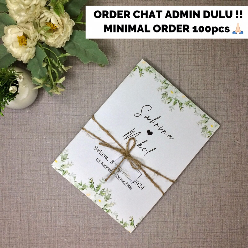 Jual Undangan Pernikahan Kertas/Undangan Pernikahan Murah/Undangan ...