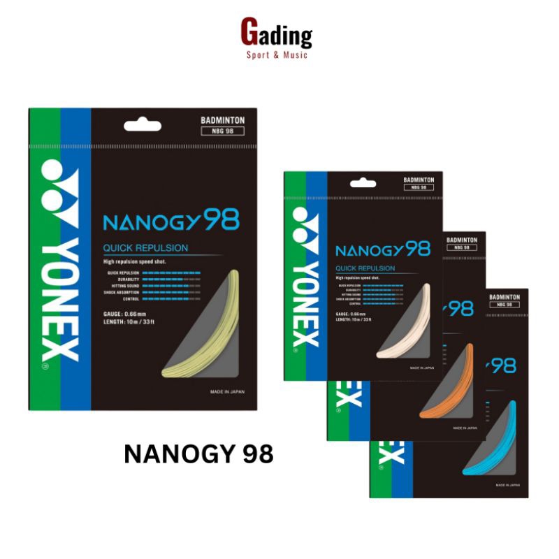 Jual Senar Raket Badminton Yonex Nanogy 98 / String Raket Bulutangkis ...