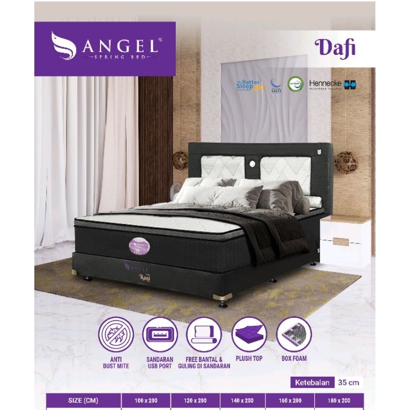 Jual Springbed Angel type Dafi tebal 35cm asli original lengkap kartu ...