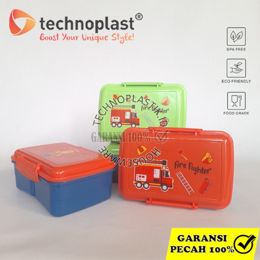 Jual TECHNOPLAST Lunch Box Set Career Day Box 750Ml | Sealware | Kotak ...