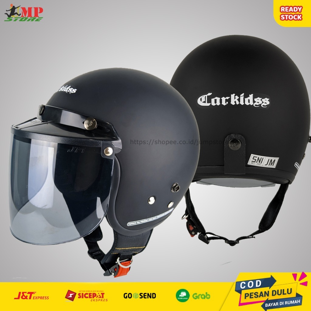 Jual Helm Half Face SNI Anak TK SD Cowok Laki Usia 3-10 Tahun | Shopee ...
