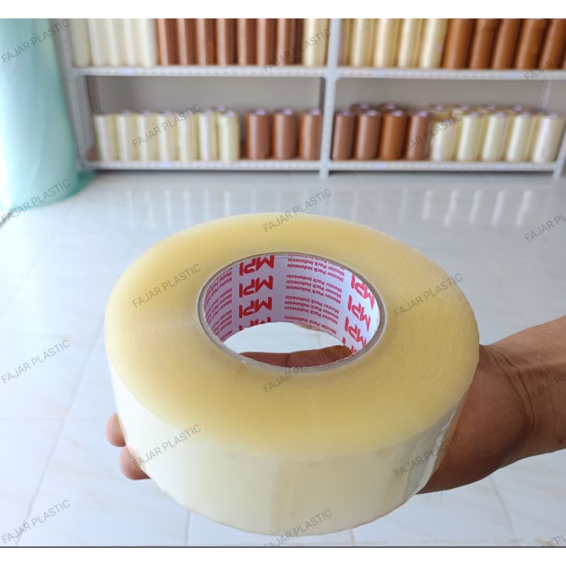 Jual Lakban Bening Jumbo 500 Yard MPI - Lakban Coklat Jumbo 45mm x ...