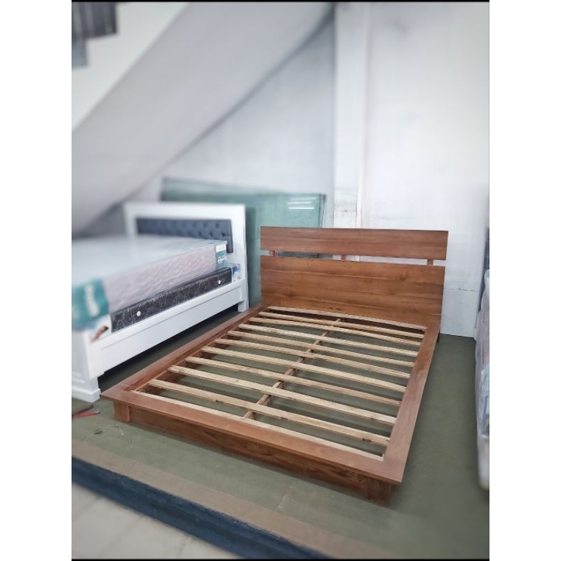 Jual Tempat Tidur Minimalis Kayu Jati Jepara - Ranjang Rendah / Pendek ...