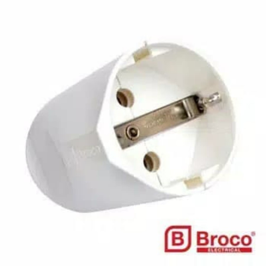Jual BROCO 13410 Steker Arde Female Kontra 16A 250V Colokan Listrik SNI ...