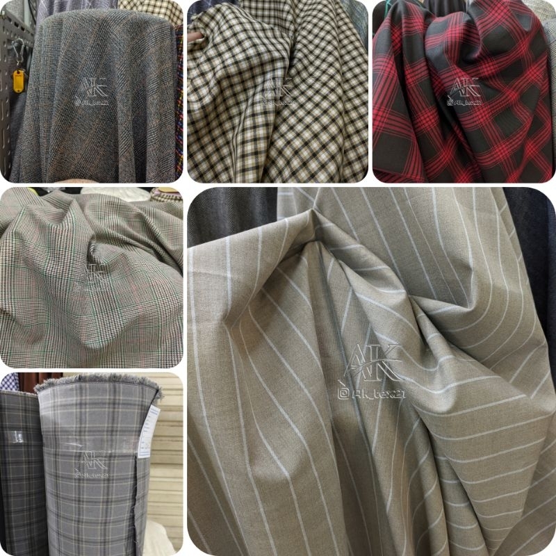 Jual Kain Semi Woll Motif Import ( Harga per 1 Meter ) | Shopee Indonesia