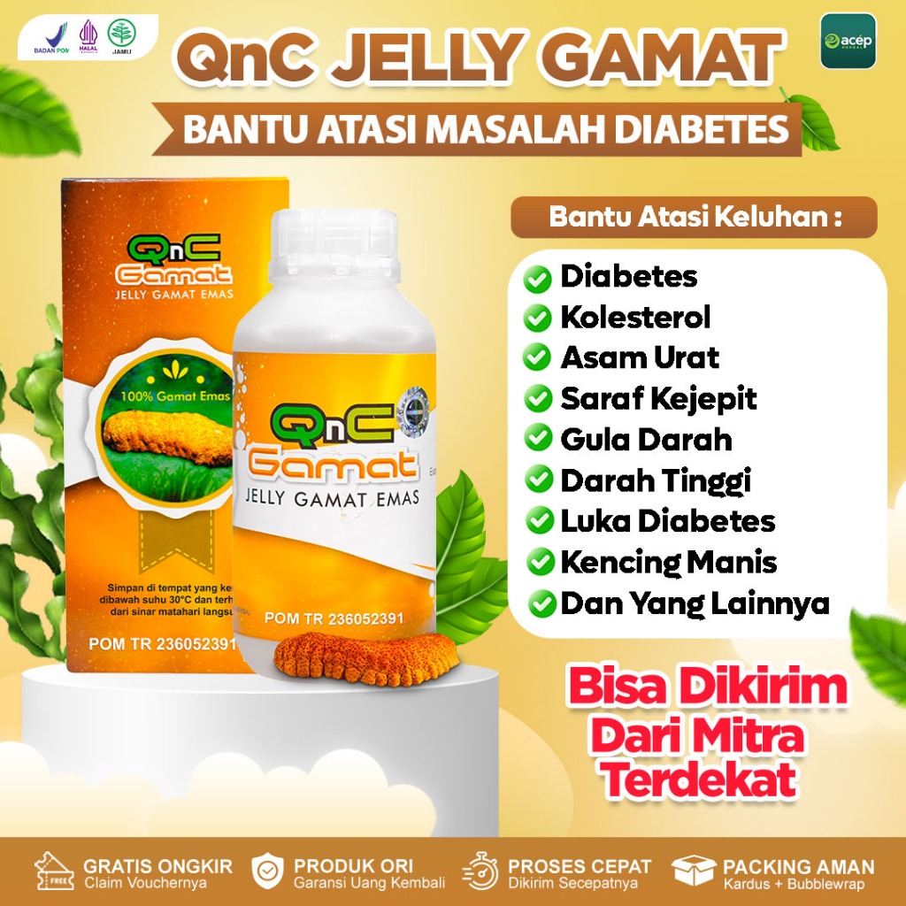 Jual Obat Diabetes Kering Basah Gula Darah Kencing Manis Qnc Jelly ...