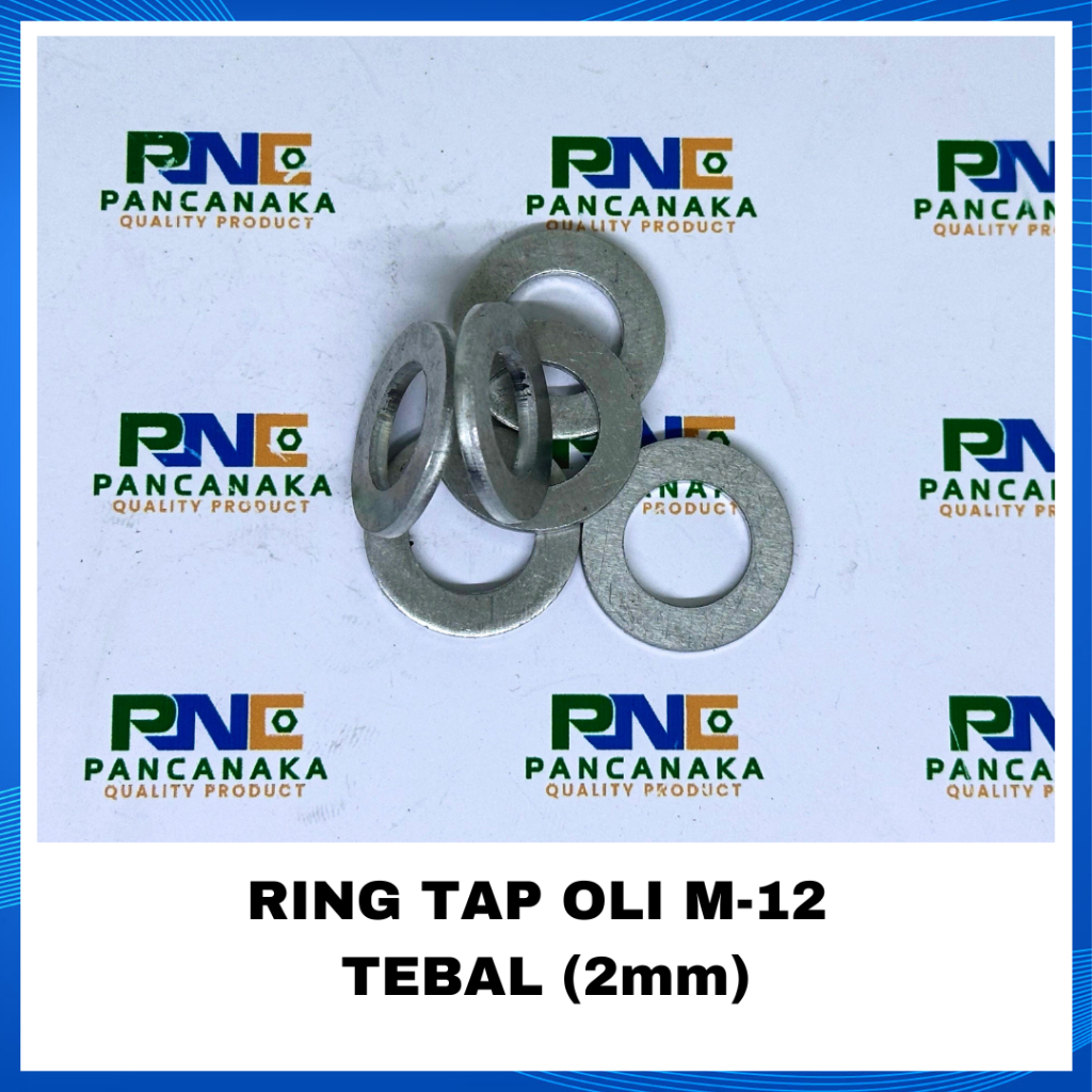 Jual RING OLI ALUMINIUM RING TAP OLI M-12 TEBAL 2mm | Shopee Indonesia