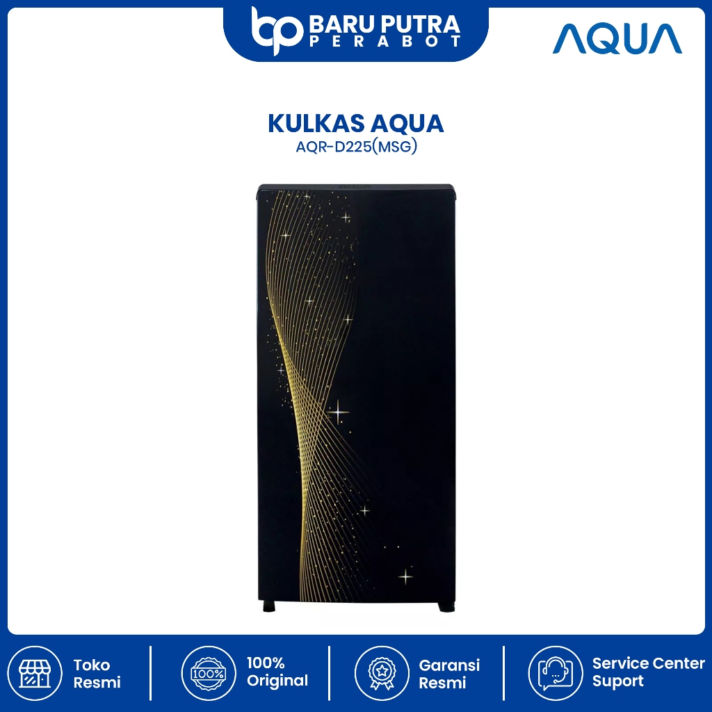 Jual AQUA AQR-D225-MSG Kulkas 1 Pintu 180 Liter Semi Auto Defrost ...
