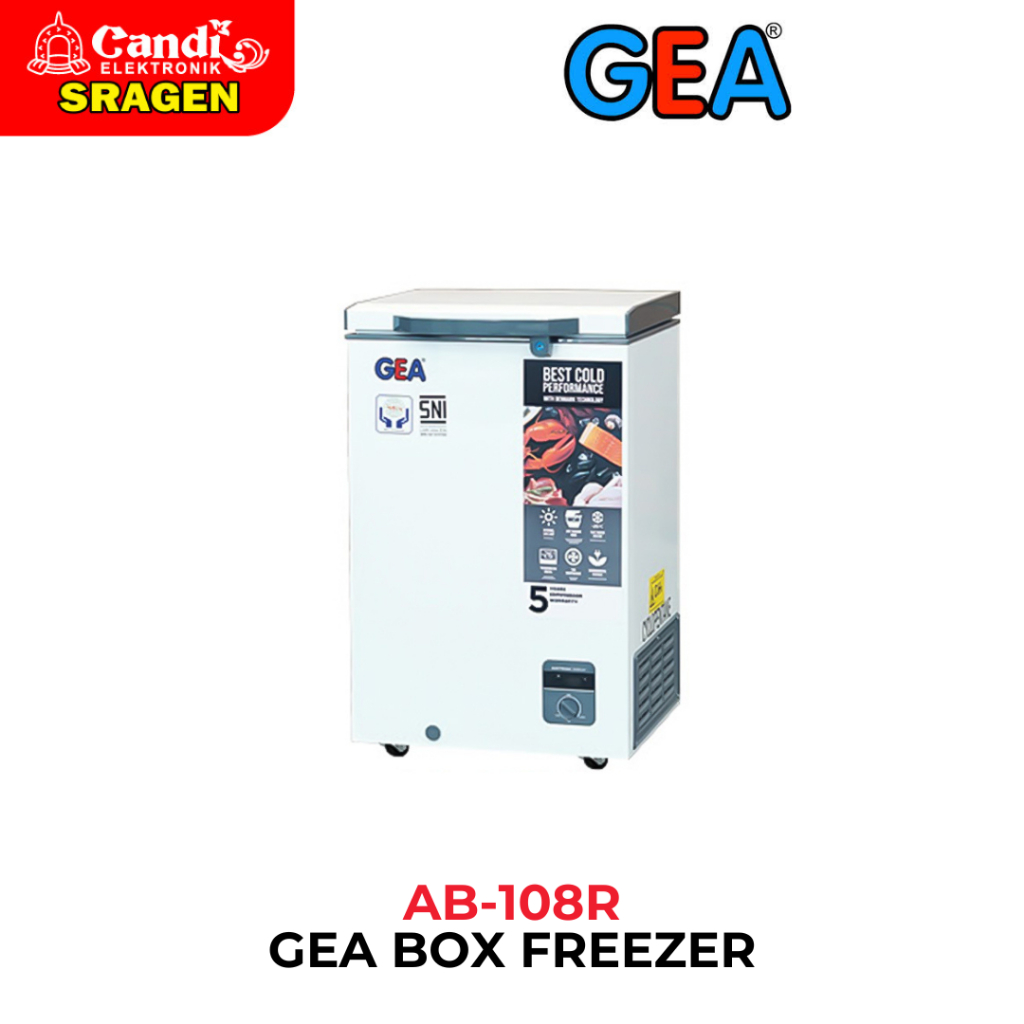 Jual GEA Box Chest Freezer 100 Liter - AB-108R | Shopee Indonesia
