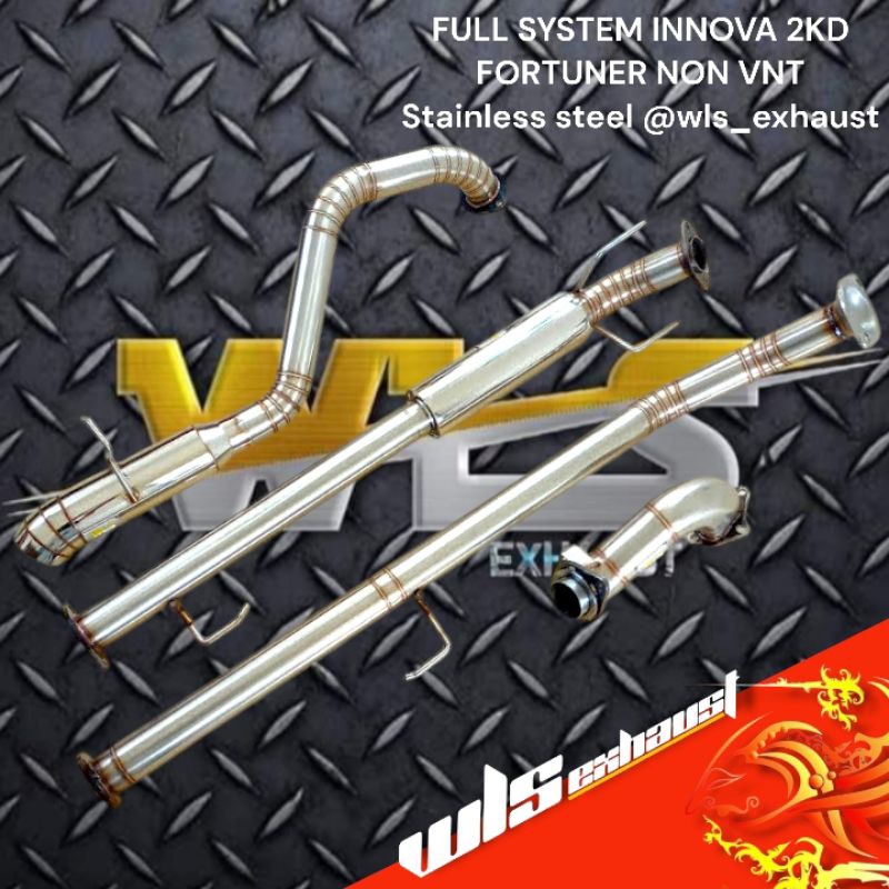 Jual KNALPOT MOBIL INNOVA 2KD FORTUNER NON VNT DIESEL PNP FULL SYSTEM ...