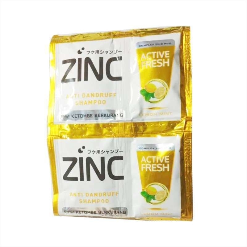 Jual Shampoo Zinc 1 Renteng isi 12*2 (24 pcs kecil) | Shopee Indonesia