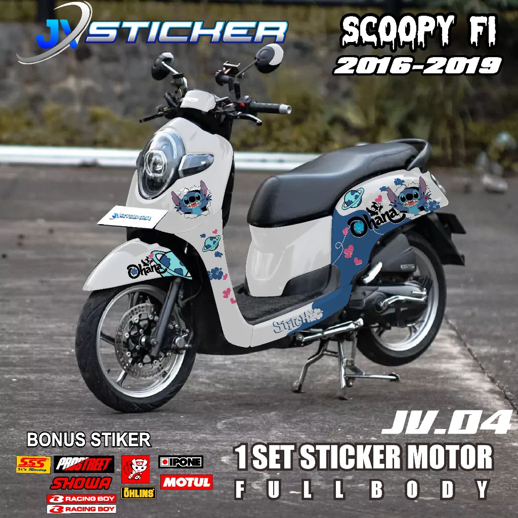 Jual (COD) Decal Sticker TERBARU SCOOPY FI TAHUN 2017-2018-2019-2020 ...