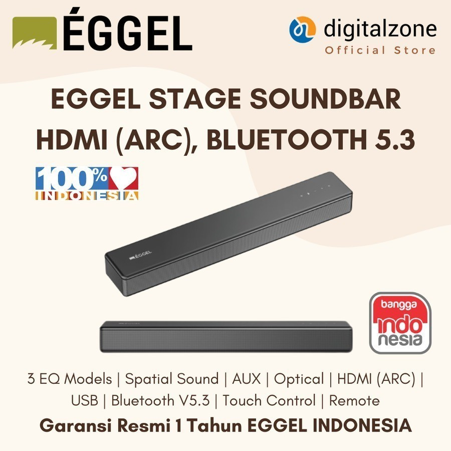 Jual Eggel Stage SoundBar HDMI ARC SoundBar Bluetooth EGGEL Speaker ...