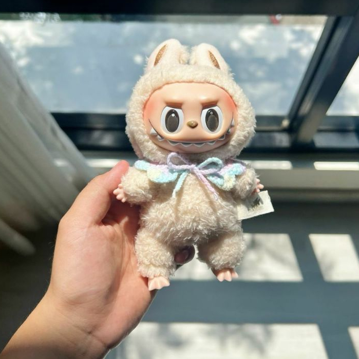 Jual (PO) Collar Crochet Labubu / Kerah Rajut Labubu/ Baju labubu lucu ...