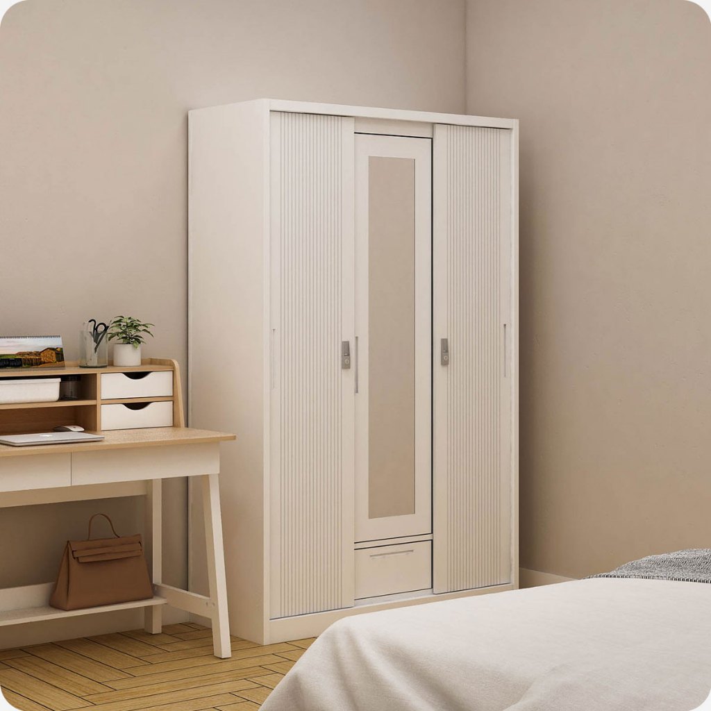 Jual PIRA - LINIO 3A SSL MWD LEMARI PAKAIAN BESI 3 PINTU SLIDING ...