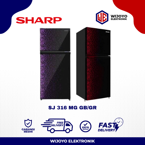 Jual Kulkas 2 Pintu Sharp SJ-316 MG No Frost | Shopee Indonesia