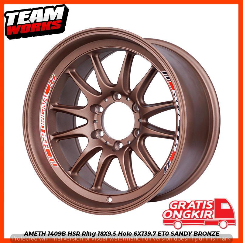 Jual VELG MOBIL RING 18 HSR AMETH R18 LEBAR 9,5 PCD 6X139,7 ET0 SANDY ...