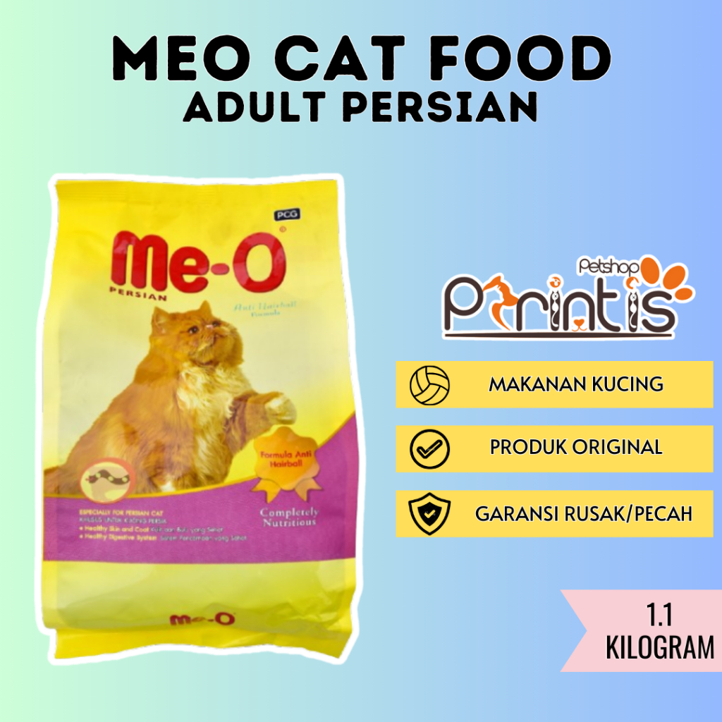 Jual Makanan Kering Kucing Dewasa Meo Adult Persian Cat Dry Food 1,1 kg ...