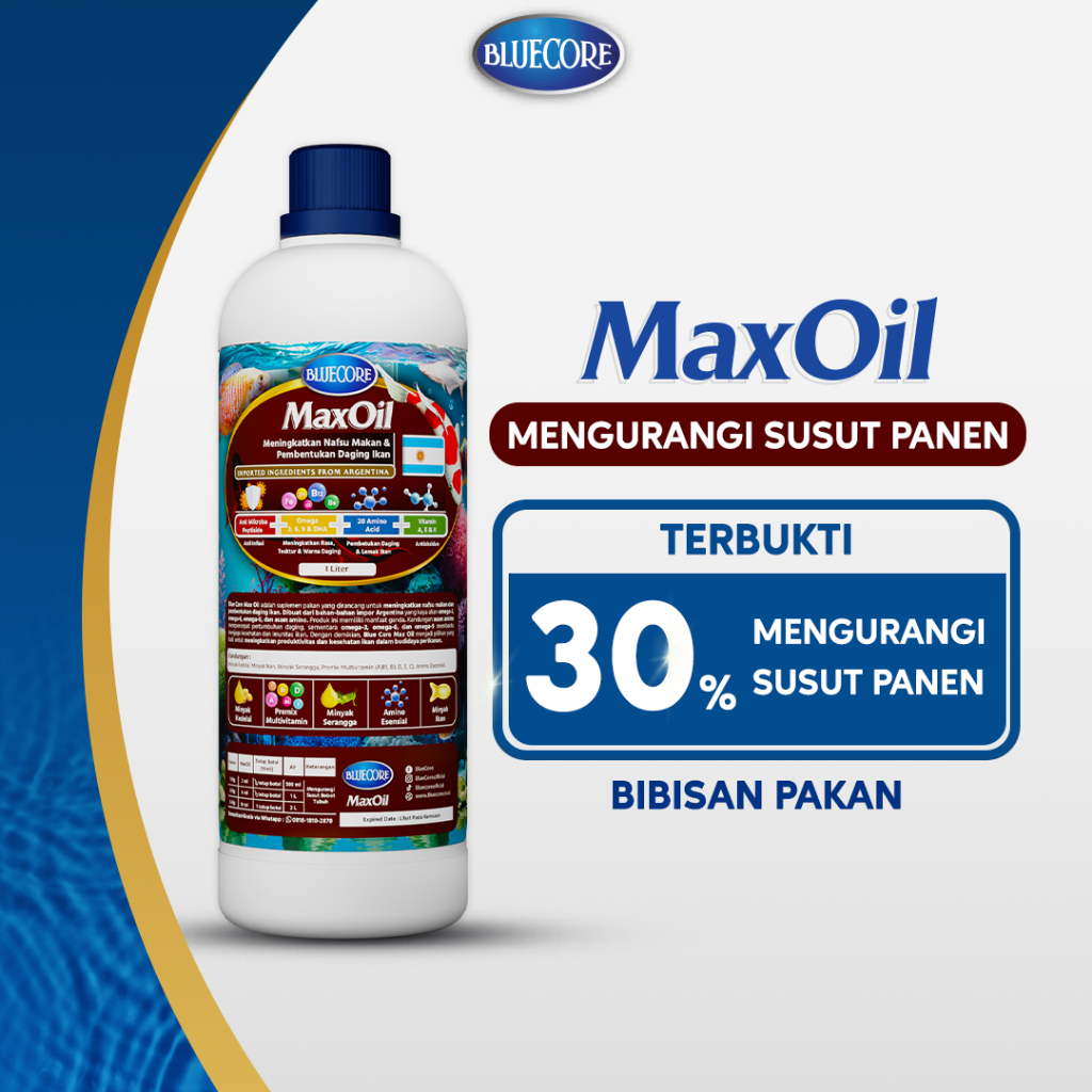 Jual Bluecore Max Oil Vitamin Ikan & Perangsang Ikan untuk Nafsu Makan ...