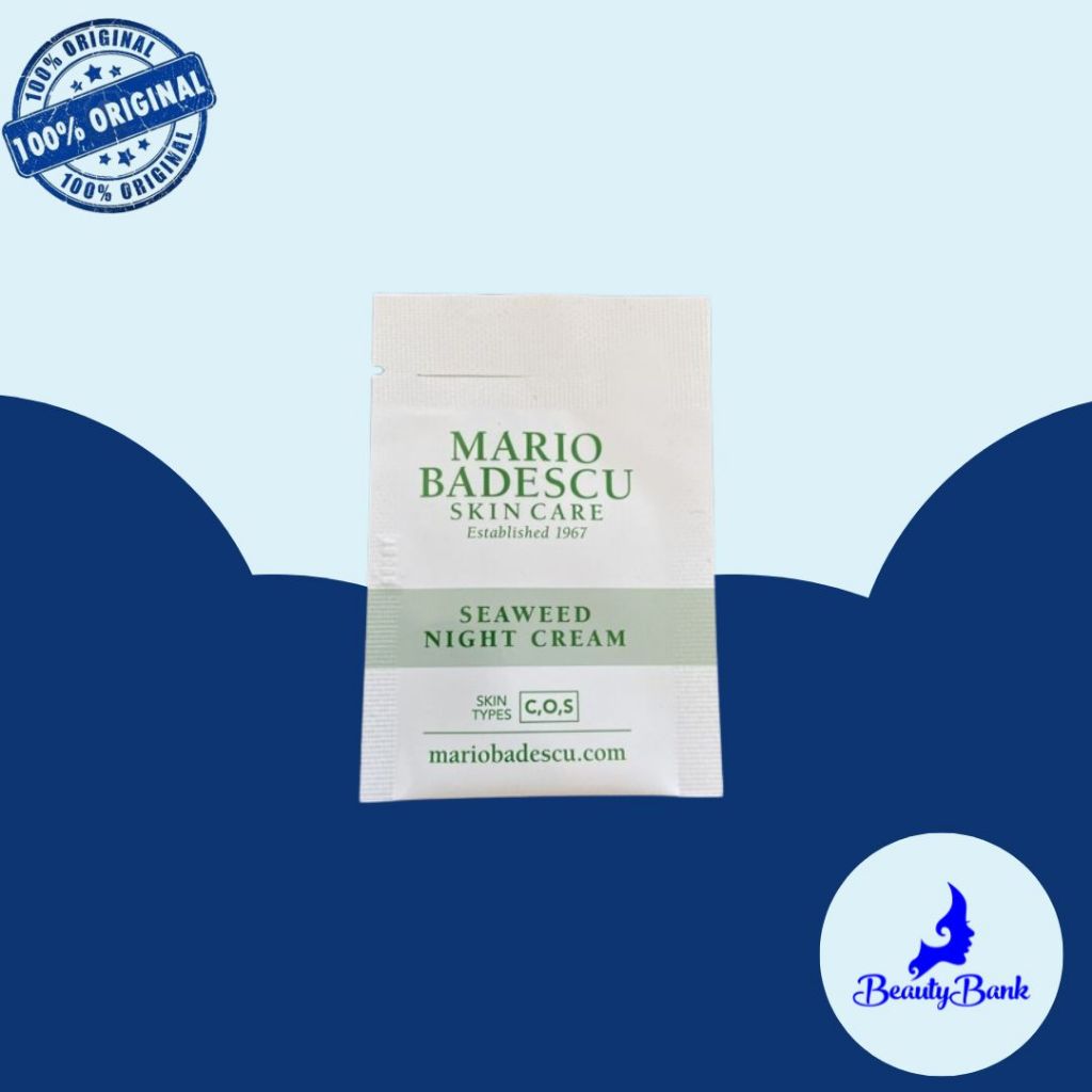 Jual BEAUTYBANK - Mario Badescu Sachet - Seaweed Night Cream (FREE GIFT ...