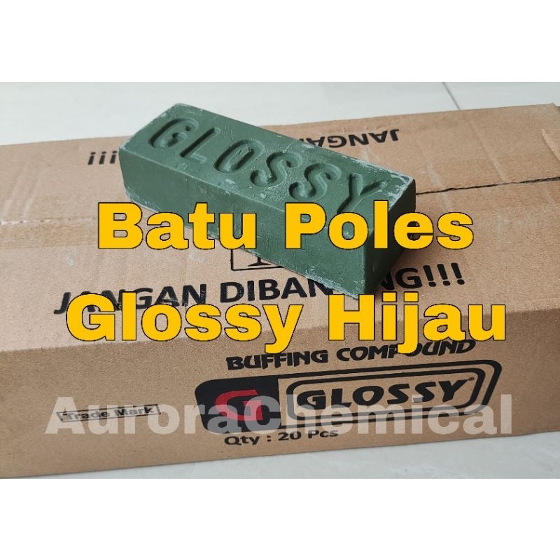 Jual Batu Poles glossy hijau 500gr ijo poles logam besi kuningan ...