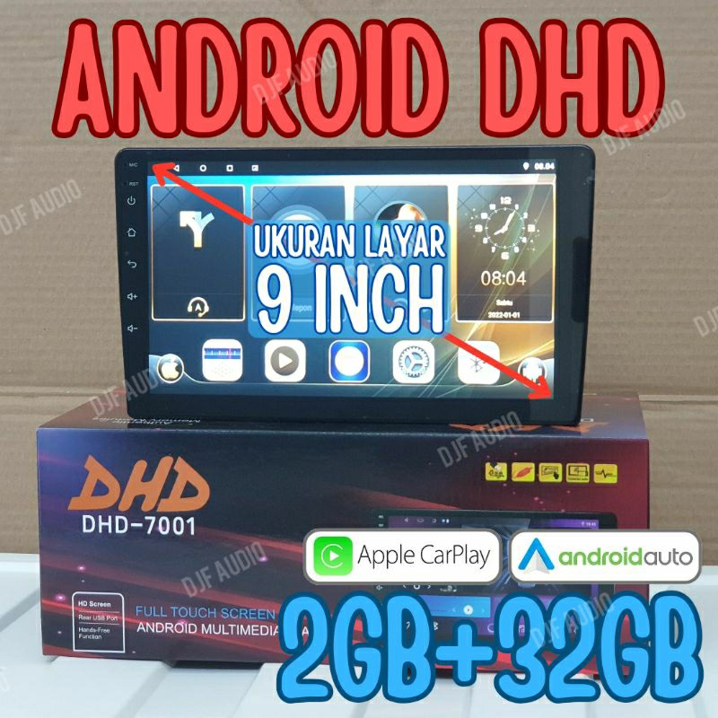 Jual Head Unit Android DHD 7001 - layar 9 inci 9 Inch - 2GB+32GB - RAM 2GB - ROM 32GB - Double ...