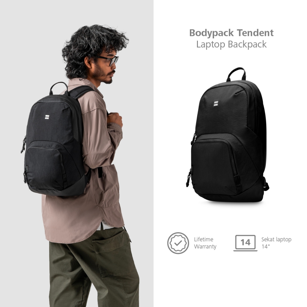 Jual Bodypack Tendent Laptop 14 Inch Bag Tas Ransel Kerja Kuliah ...