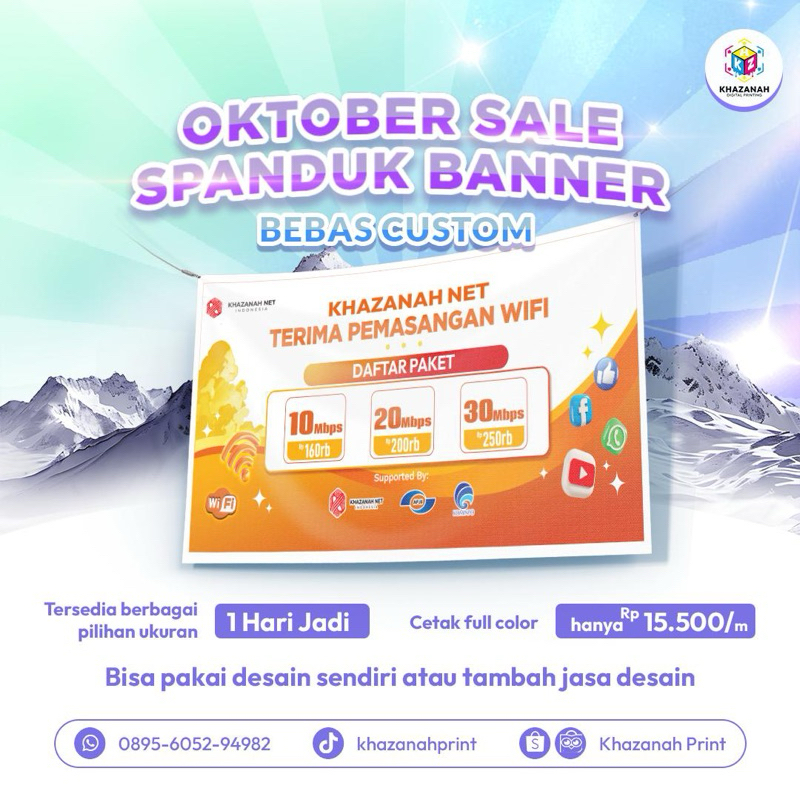 Jual BANNER ATAU SPANDUK FREE 4 MATA AYAM (VARIASI UKURAN BESAR ...