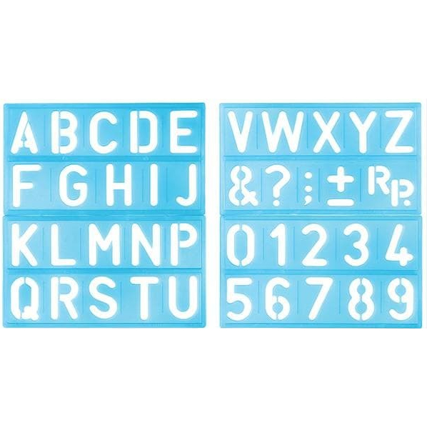 Jual ABC - 430 Penggaris Sablon / Cetakan Huruf Angka | Shopee Indonesia