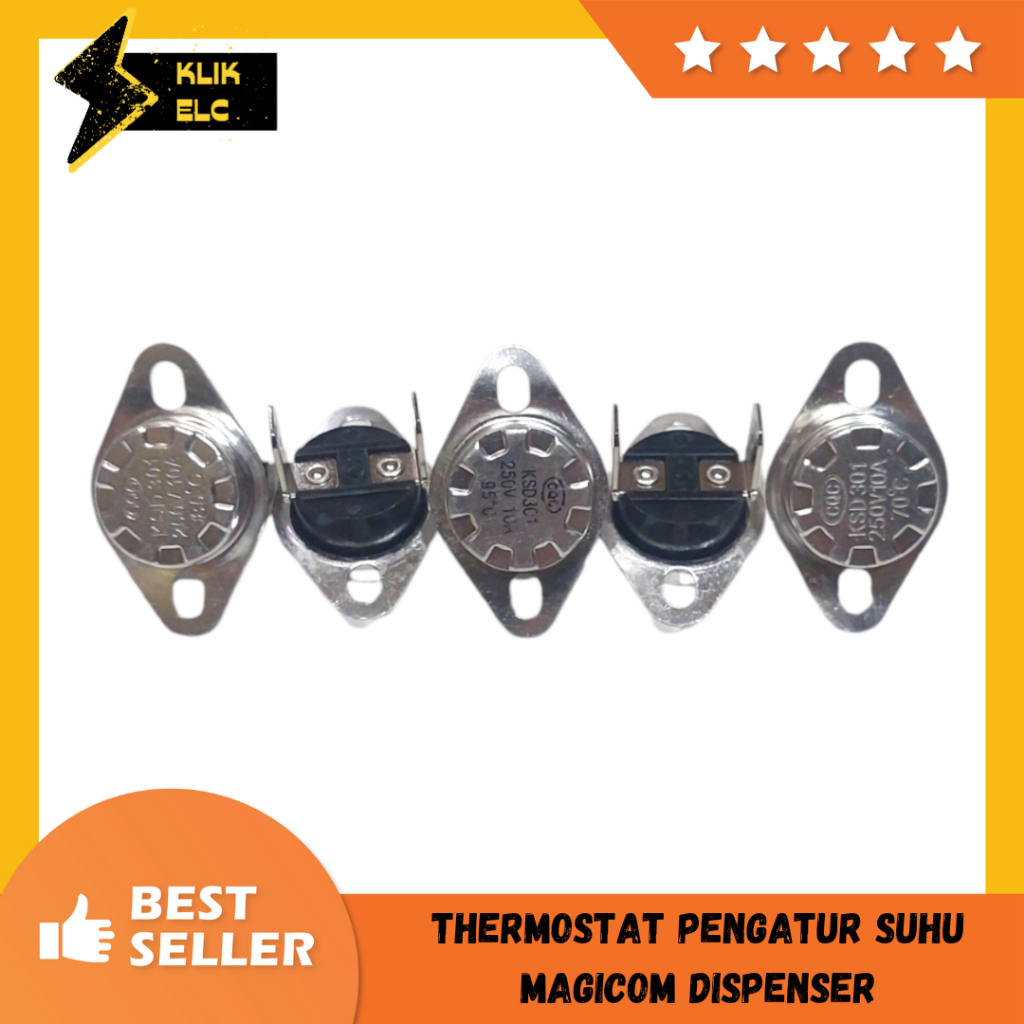 Jual THERMOSTAT BIMETAL MAGIC COM / DISPENSER MULTI UNIVERSAL 70 75 80 85 95 DERAJAT | Shopee ...