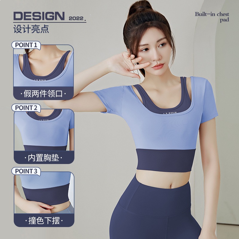 Jual Hens atasan Baju Olahraga Wanita / Crop Top pakaian sport Lengan Pendek Atasan Olahraga (SR ...