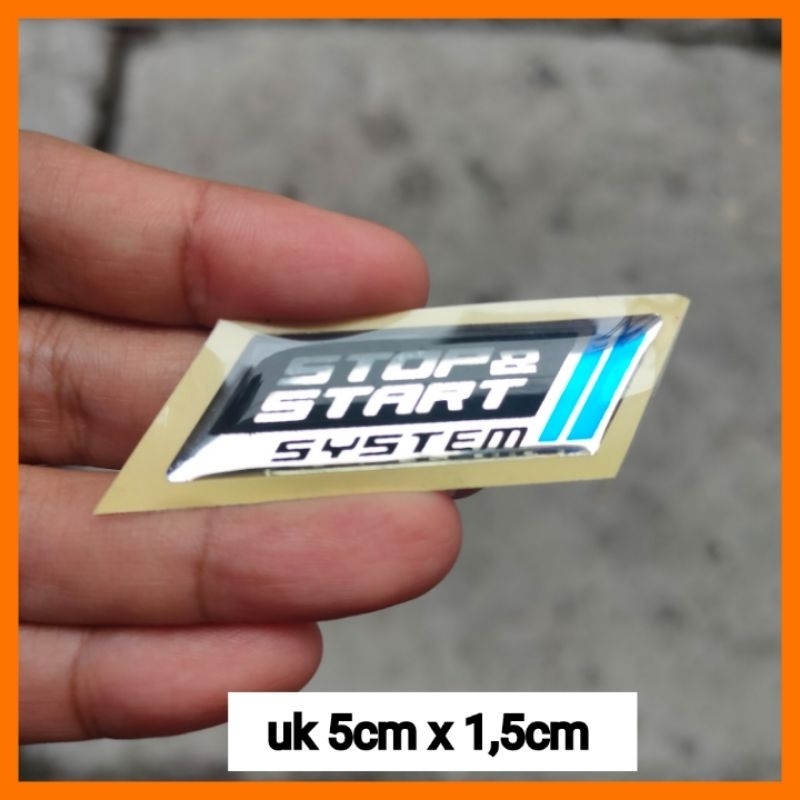 Jual Stiker timbul resin start stop sistem | Shopee Indonesia