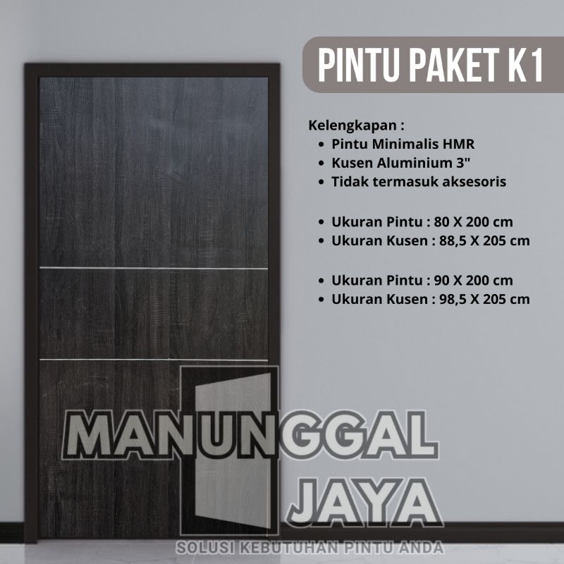 Jual Pintu dan kusen aluminium satu set, kusen aluminium, pintu satu ...