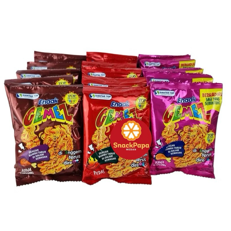 Jual MIE GEMEZ ENAAK 1 RENCENG ISI 10 BUNGKUS | SNACK VIRAL MIE GEMEZ ...