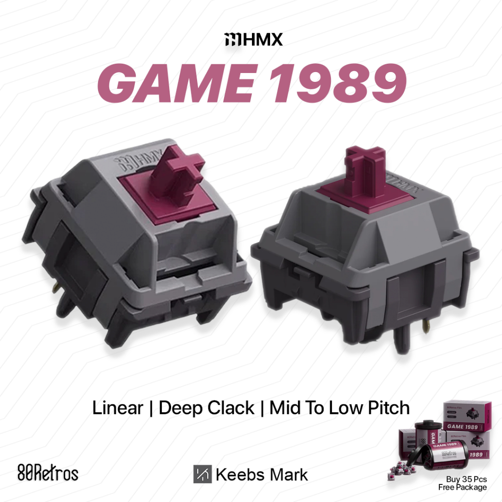 Jual HMX Game 1989 Classic 80Retros Linear Switch Mechanical Keyboard ...