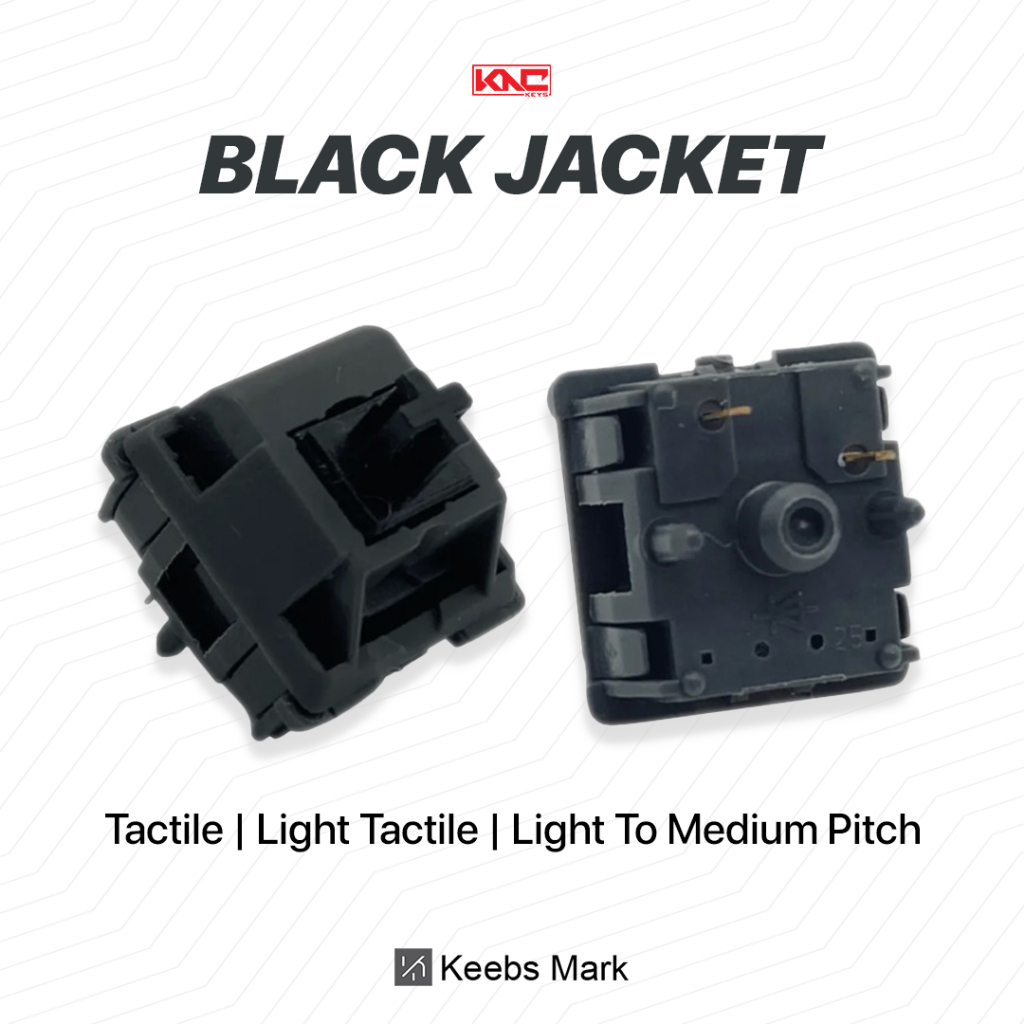 Jual KNCKeys Black Jacket Light Tactile Switch Keyboard | Shopee Indonesia