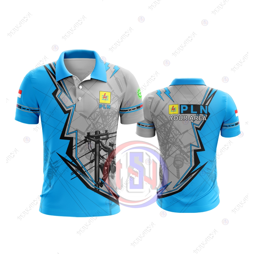 Jual Jersey PLN Fullprint Kaos Polo Baju PLN Listirk Indonesia Pintar ...