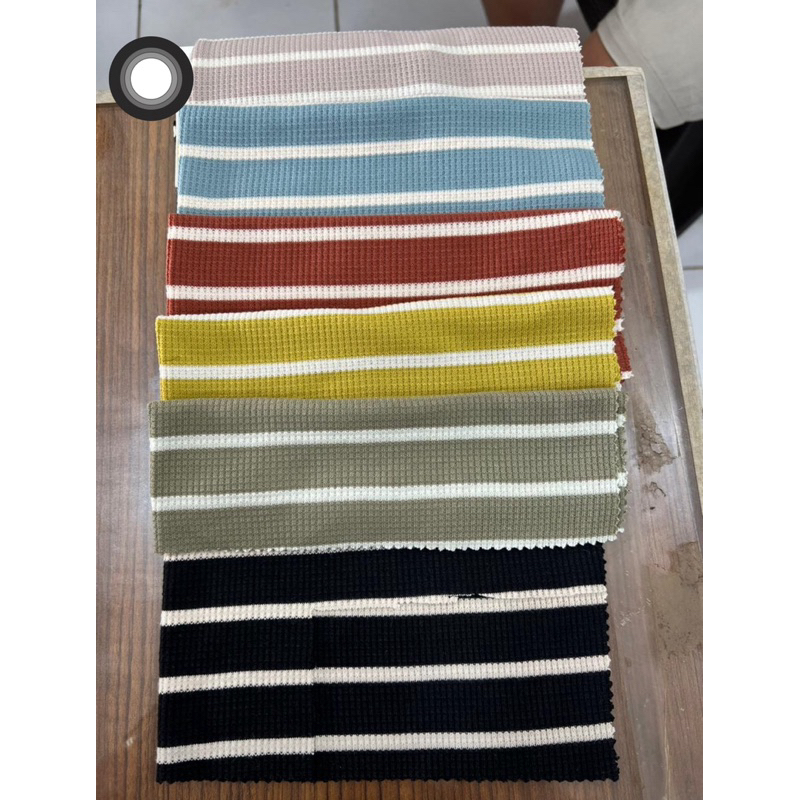 Jual Kain Waffle Motif Salur Premium Quality ( Harga 0.5mtr/50cm ...