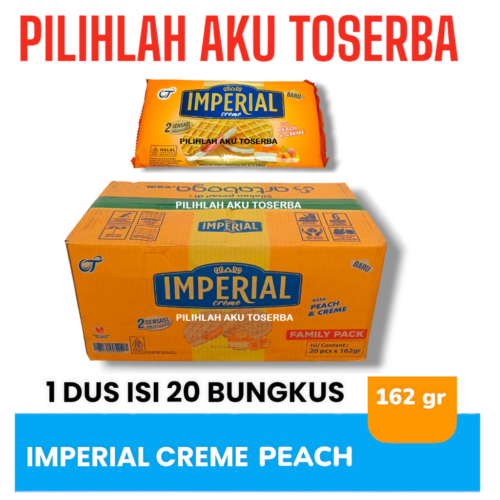 Jual IMPERIAL cream PEACH FAMILY PACK 162 gr - ( HARGA 1 DUS ) | Shopee ...