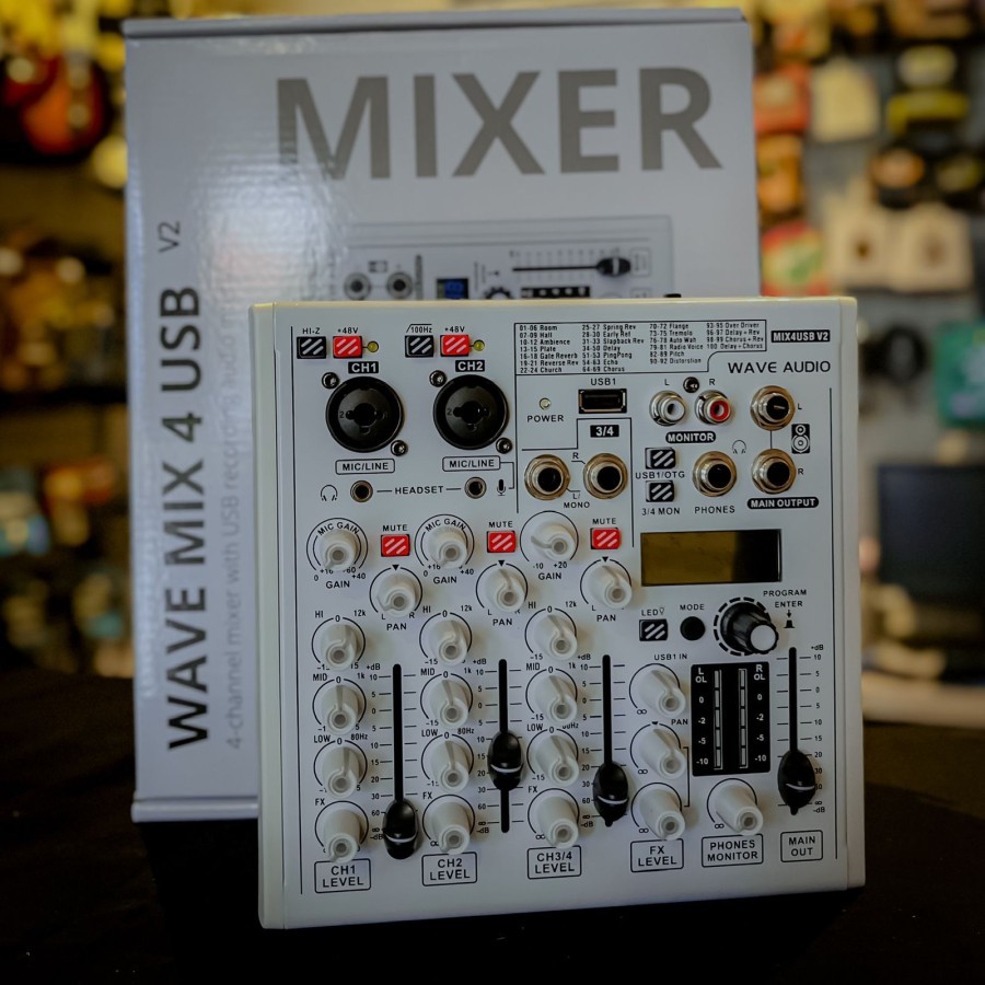 Jual WAVE AUDIO MIX 4 MIX-4 MIX4 USB V2 MIXER | Shopee Indonesia