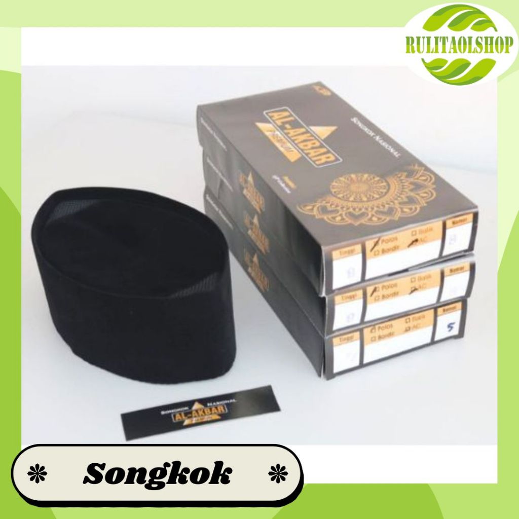 Jual Kopyah Polos AC - Songkok Hitam Polos AC - Songkok Hitam AC ...
